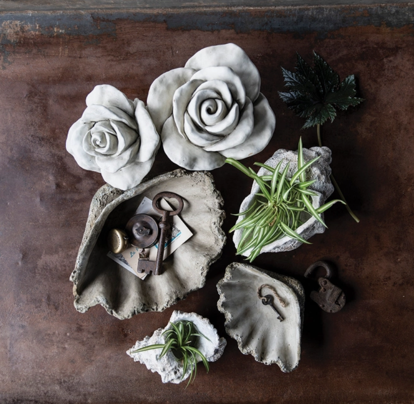Cast Concrete Clam Shell | Refined: Purveyors of Fine Goods